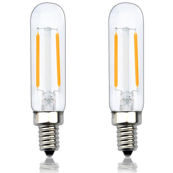 2W T6 Light Bulb Candle Base Tubular E12 LED Bulb, Filament Glass E12 ...
