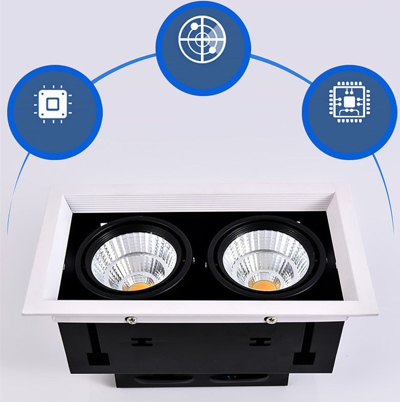 Double Dimmable Led downlight light Ceiling Spot Light 10w 20W 30W ac8 ...