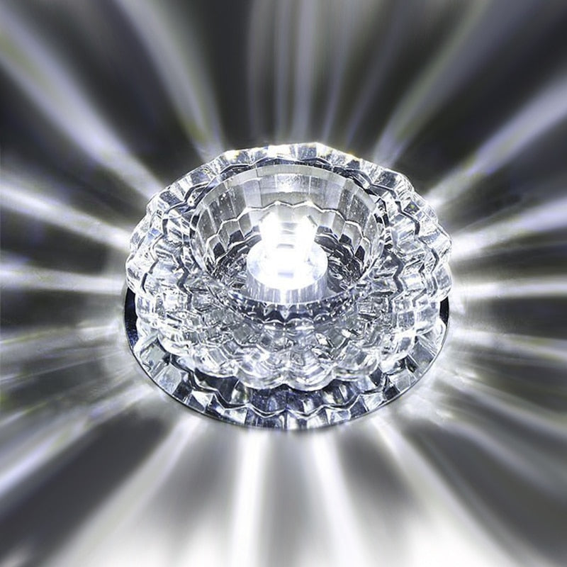LED Downlights crystal lamp Downlight SMD Ceiling Spot Light With LED ...