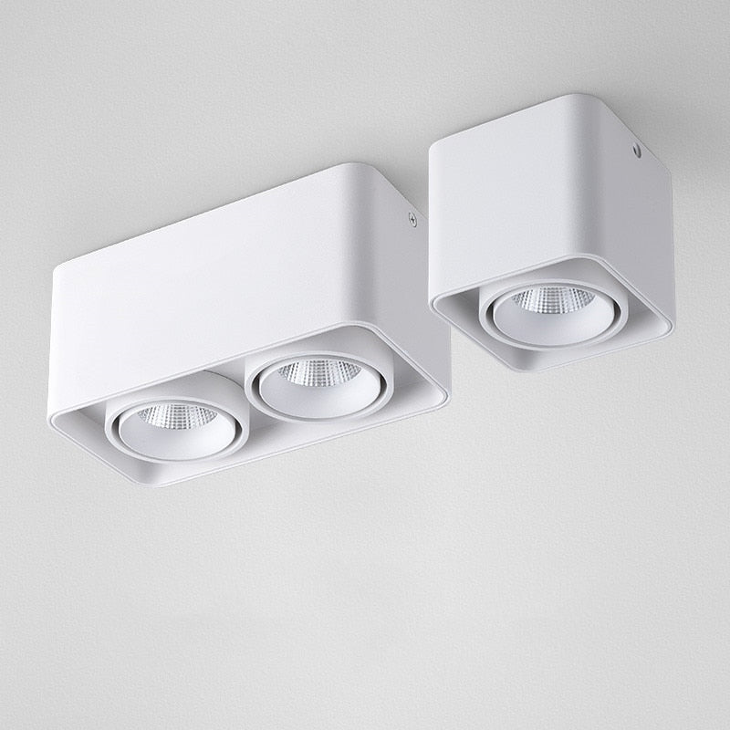 Square COB LED dimmable Downlights 10W/15W/20W/30W Surface Mounted LED ...