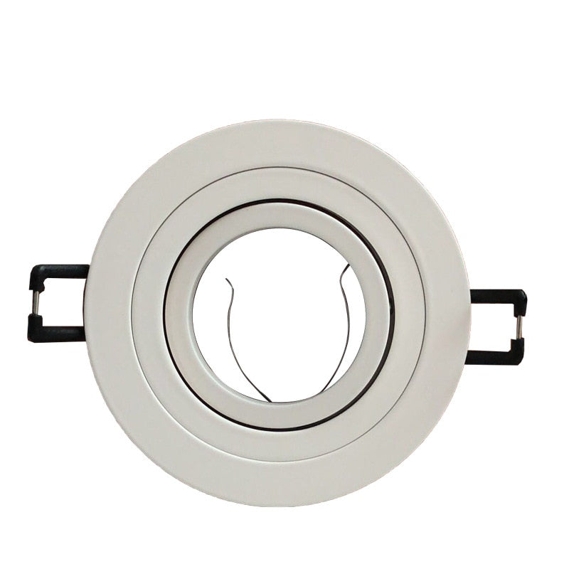 Round LED Trim Ring Ceiling Downlights Recessed Mounted Frame GU10/MR1 ...
