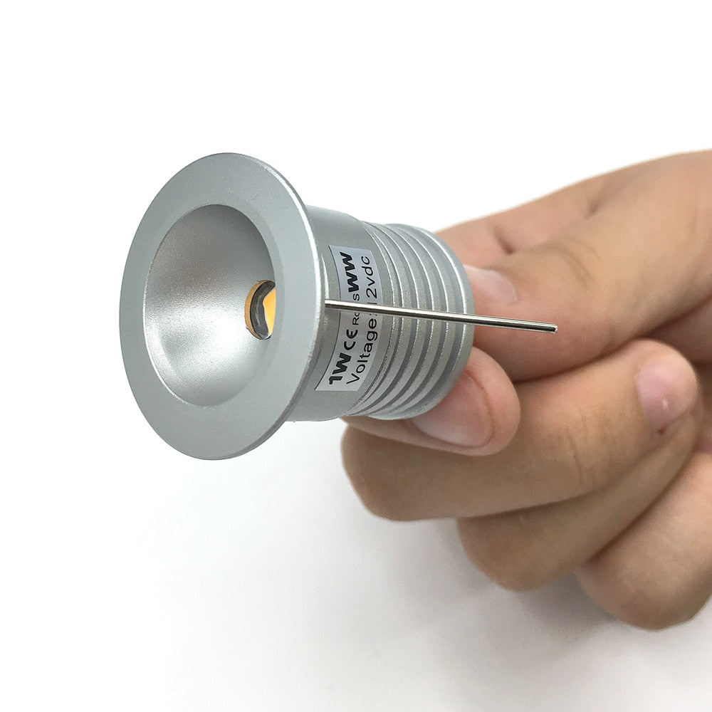 IP65 1W Mini LED Spotlight DC12V Indoor Dimmable Downlight 25MM Focos ...