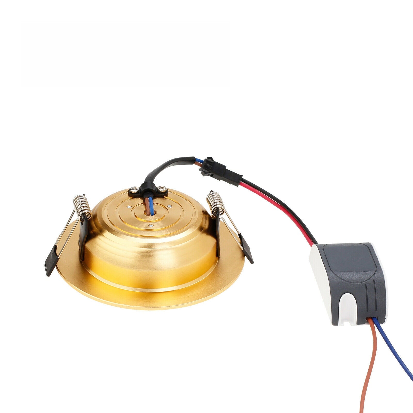Golden 110V 220V Dimmable One-piece LED Recessed Ceiling Downlight Lig ...