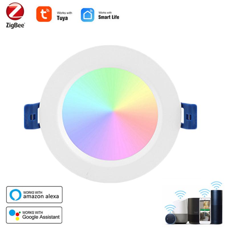 Tuya Smart WiFi LED Downlight Spotlight 10W/12W Dimmable RGB LED Lamp ...