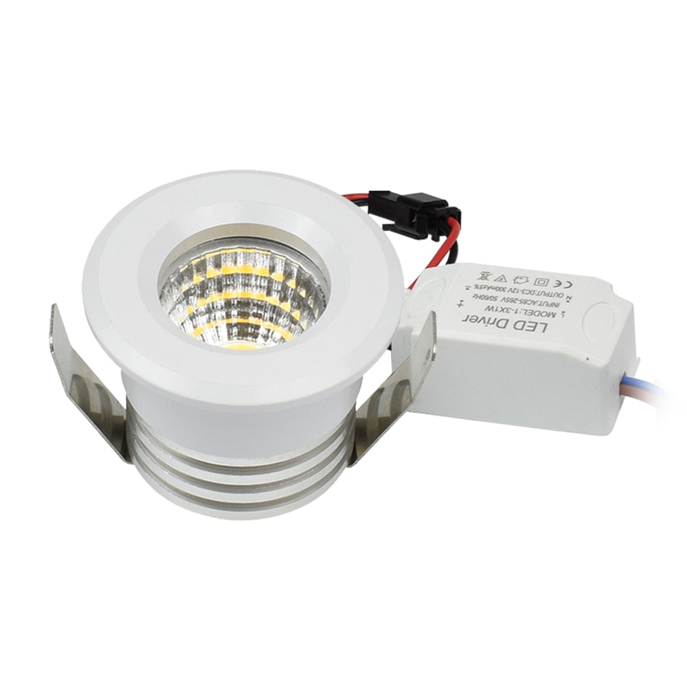 Small Spot Downlights COB 3W led spots 220v 4PC/Pack dimmable Light ce ...