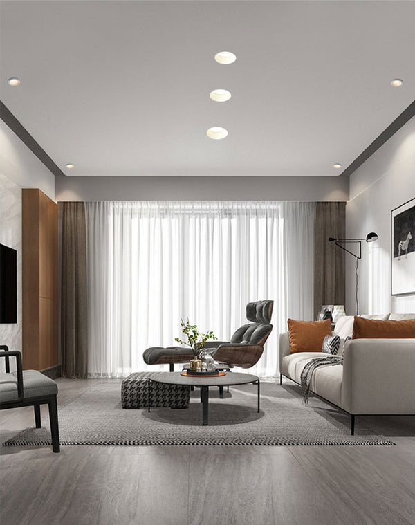 LED Recessed Spot Light Borderless Downlight Living Room Spotlight 7.5 ...