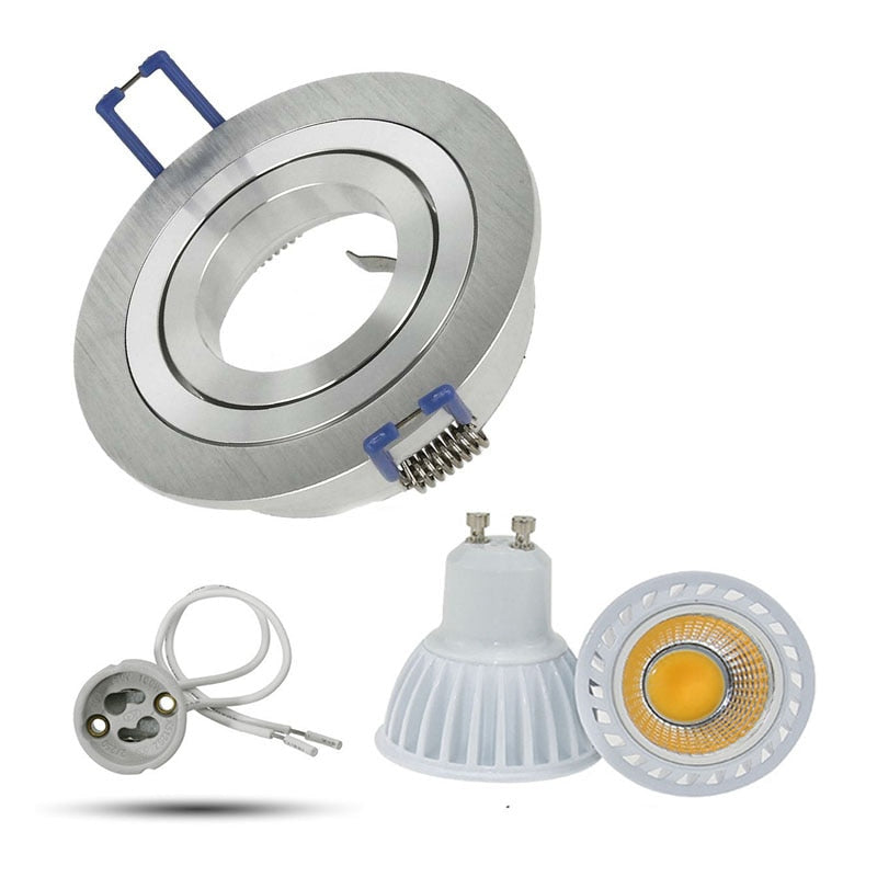 LED Dimmable GU10 Recessed Downlight COB 5W 7W 9W LED Spot light LED d ...