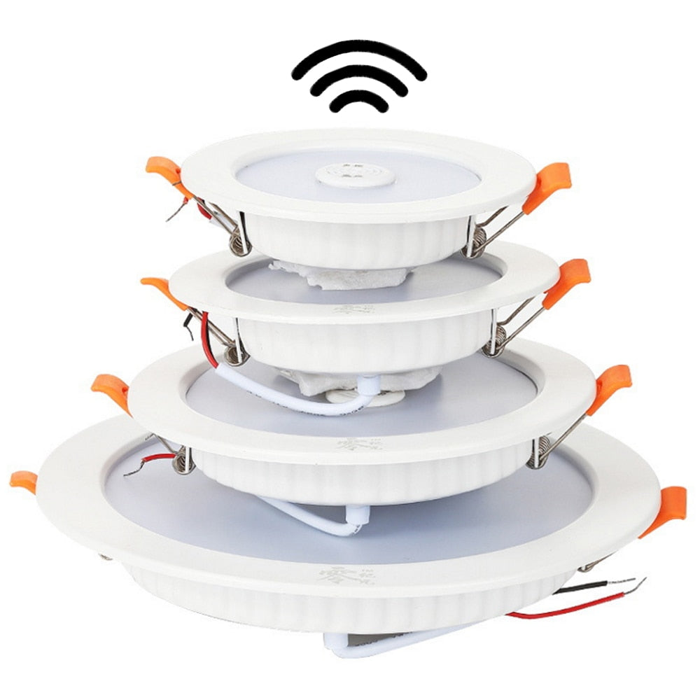 LED Downlight With Radar PIR Motion Sensor 3W 5W 9W 18W Round Recessed ...