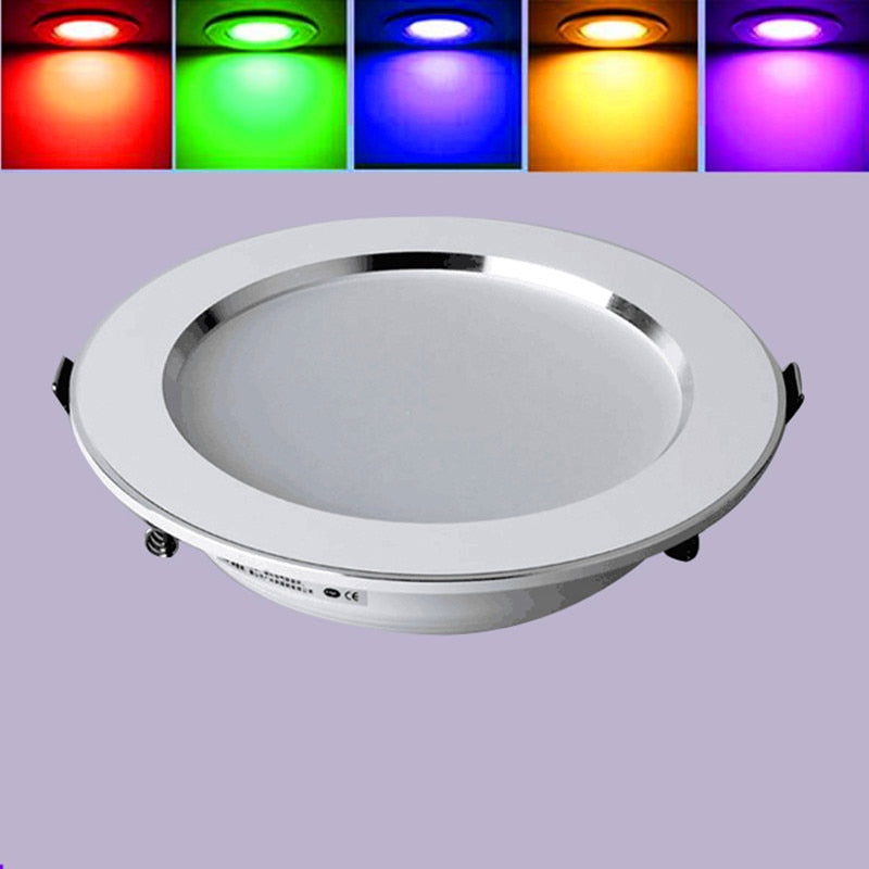 LED Panel Lamp 5w 7w 9w 12w 18w DownLight 230V RGB Downlight Aluminum ...