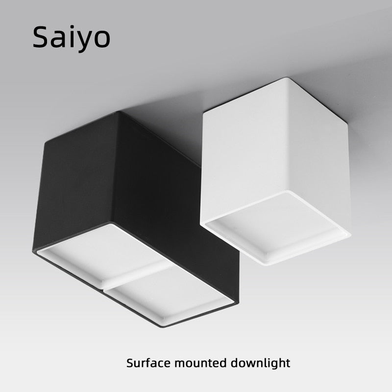 Square Surface Mounted LED Downlights 7W 14W LED Ceiling Lamp Spot Lig – LED Lights For Sale ...