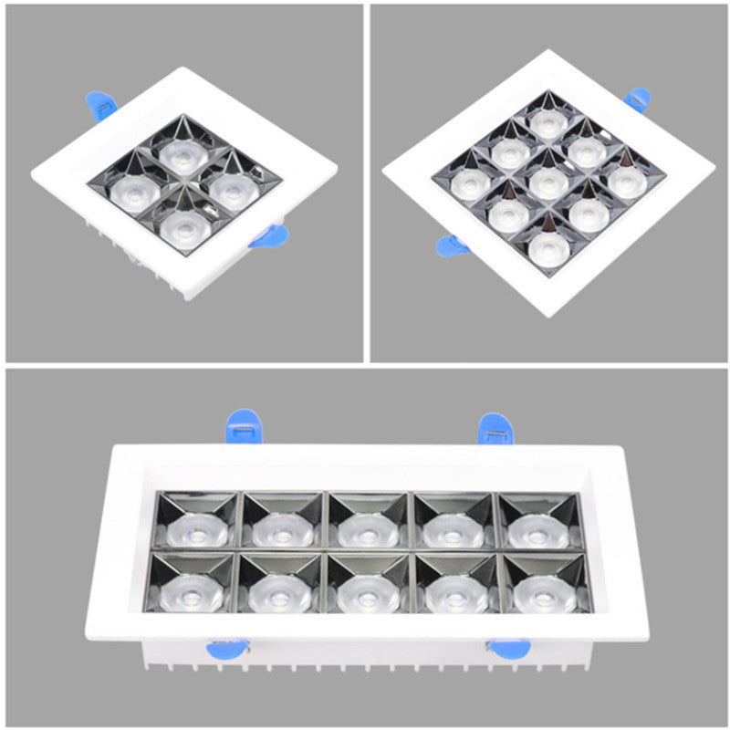 Recessed Square LED Downlights 8W 18W 20W COB LED Ceiling lamps AC220V ...