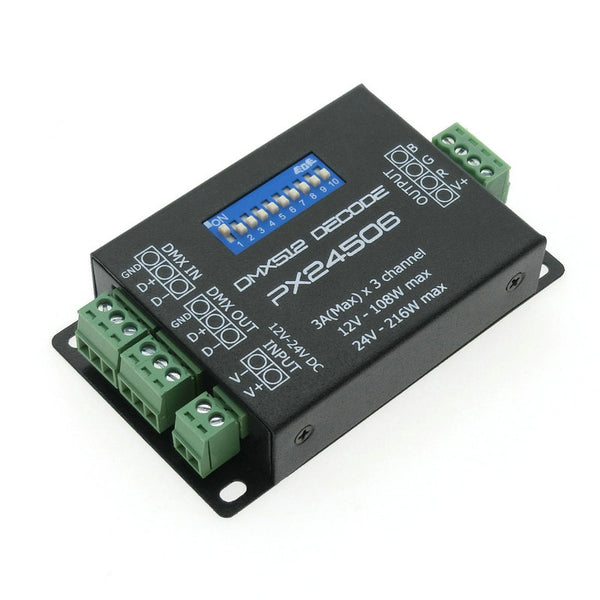 DMX512 Decoder and Driver - RGB Amplifier Controller - LED Lights For ...