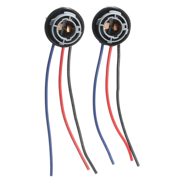 2Pcs 1157 2057 2357 BAY15D P21/4 Car Lamp Socket Adapter Connector Har ...