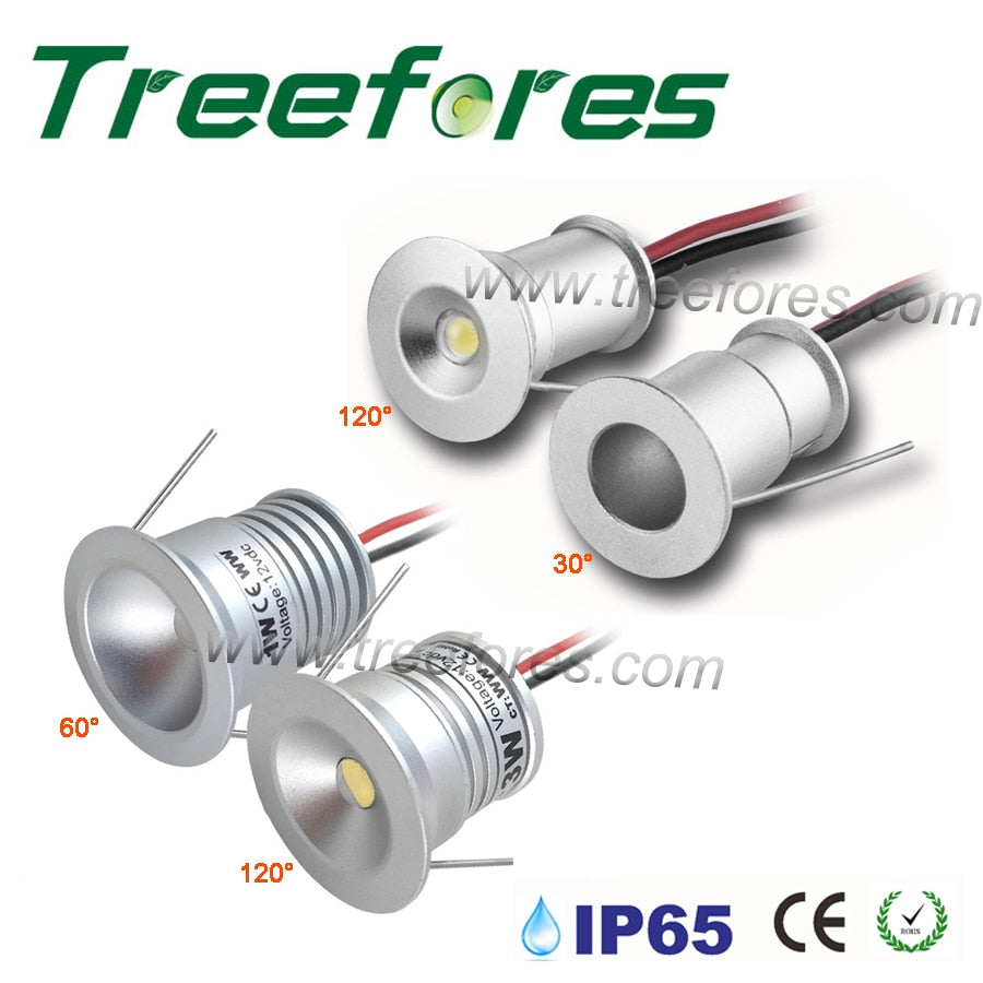 Mini LED Downlight 1W IP65 12V 15mm 25mm Outdoor Garden Bathroom Corri ...